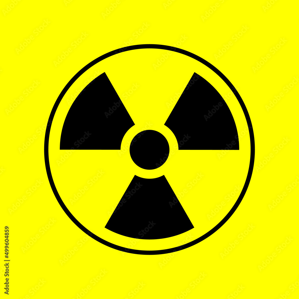 gamma ray radiation symbol vector illustration Stock Vector | Adobe Stock