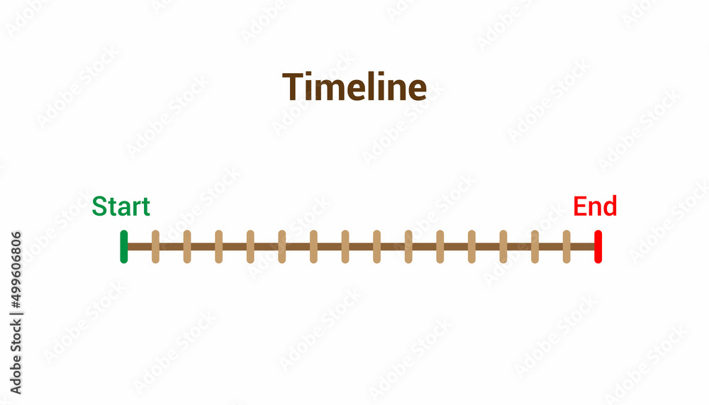 simple timeline chart vector illustration Stock Vector | Adobe Stock