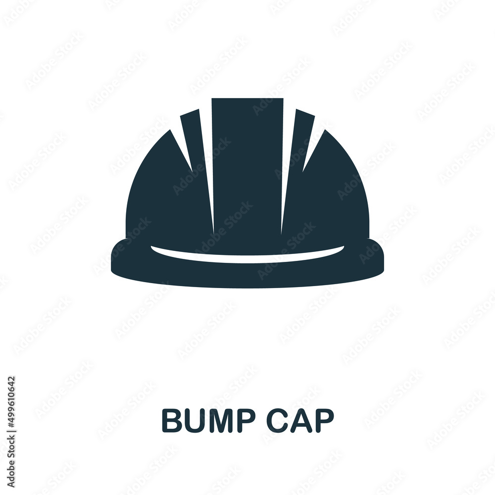 Bump Cap icon. Monochrome simple Bump Cap icon for templates, web ...