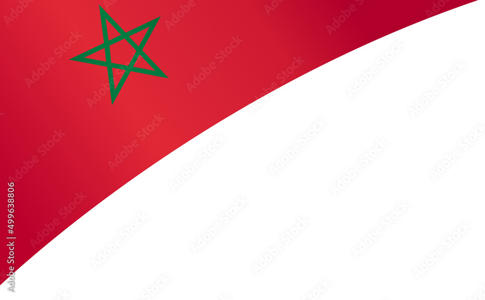 Morocco flag wave isolated on png or transparent background,Symbol ...