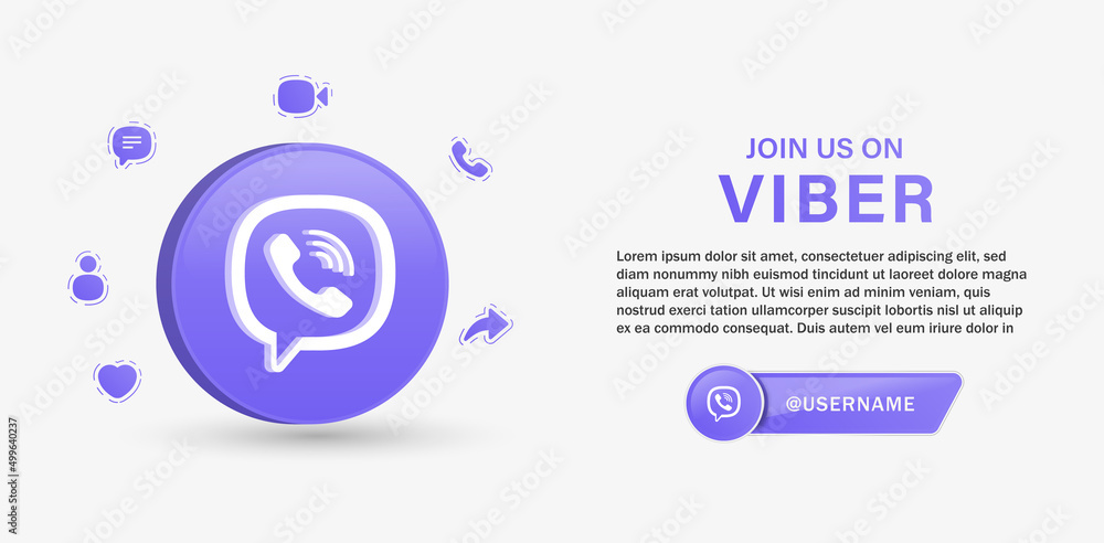 join us on viber 3d logo for social media icons 3d. contact us on viber ...
