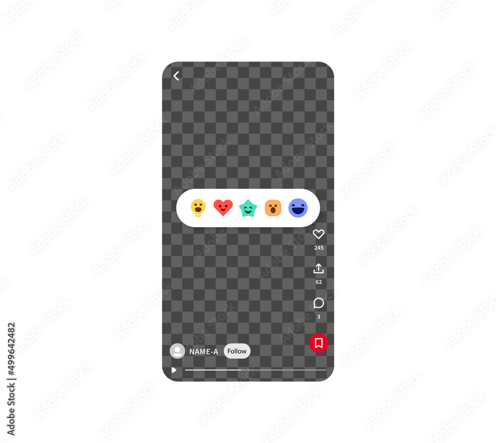 Pinterest mockup story post template for stories or reels emoji ...