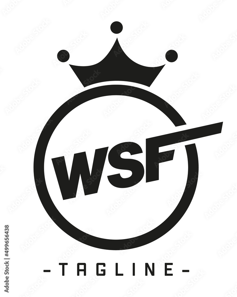 WSF Capitals Logo Crown Black With Urban Cool Stock Vector | Adobe Stock