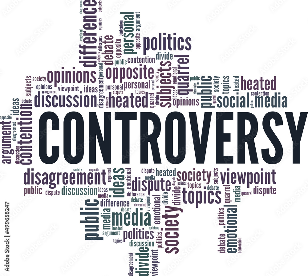 Controversy conceptual vector illustration word cloud isolated on white ...