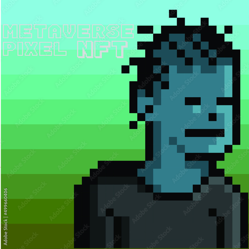 pixel art concept. men's character Pixel art set Stock Vector | Adobe Stock