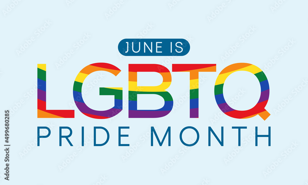 LGBTQ Pride month is observed every year in June, Vector illustration ...
