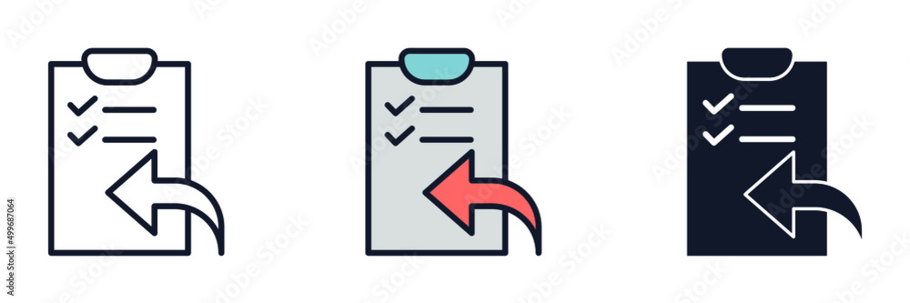 report icon symbol template for graphic and web design collection logo ...