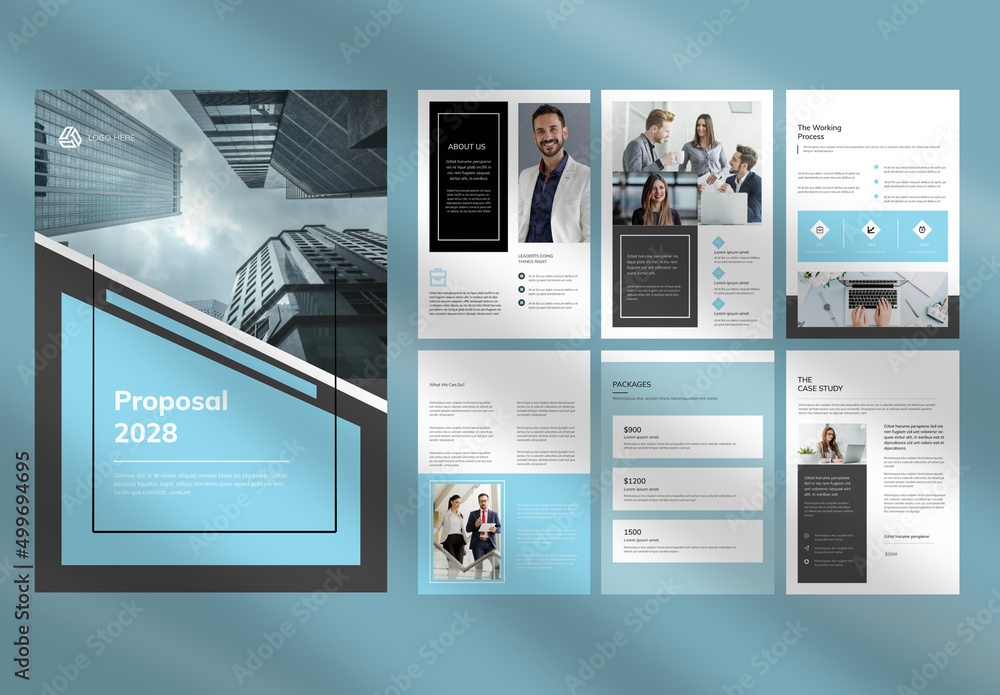 Business Proposal Layout Stock Template Adobe Stock Business Proposal Layout Stock Template Adobe Stock