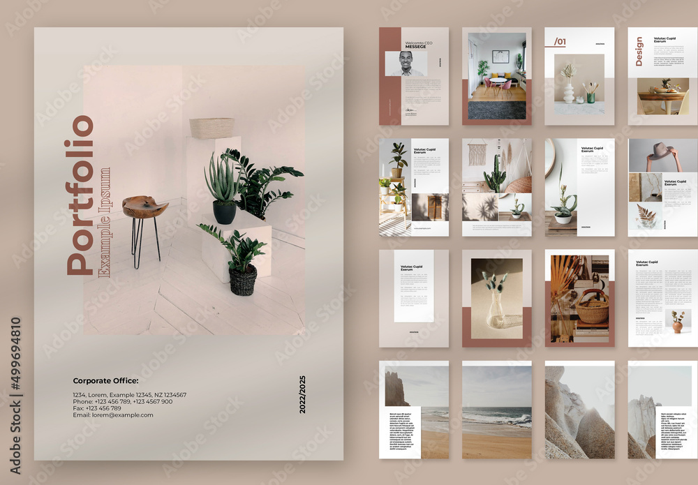 Portfolio Layout Stock Template | Adobe Stock