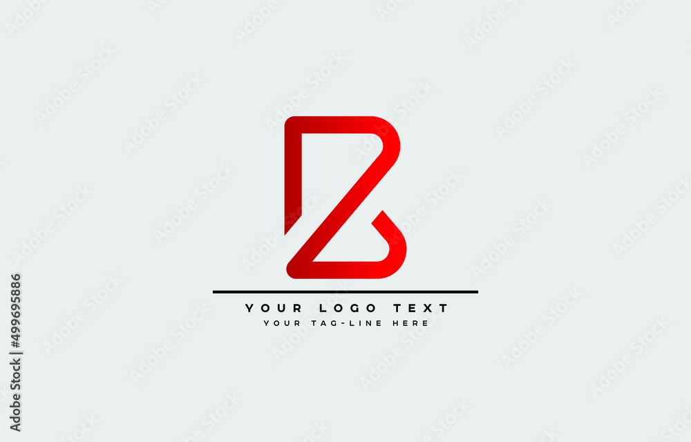 ZB Z B Letter Business Logo Design Alphabet Icon Vector Monogram Stock ...