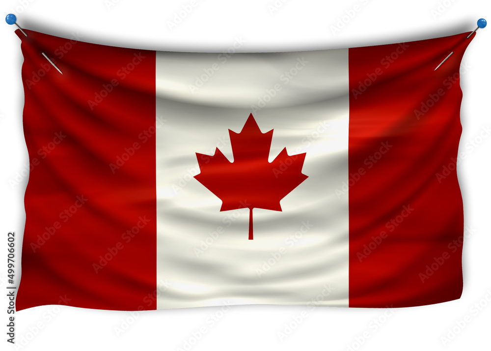 The official flag of Canada. Patriotic symbol, banner, element ...