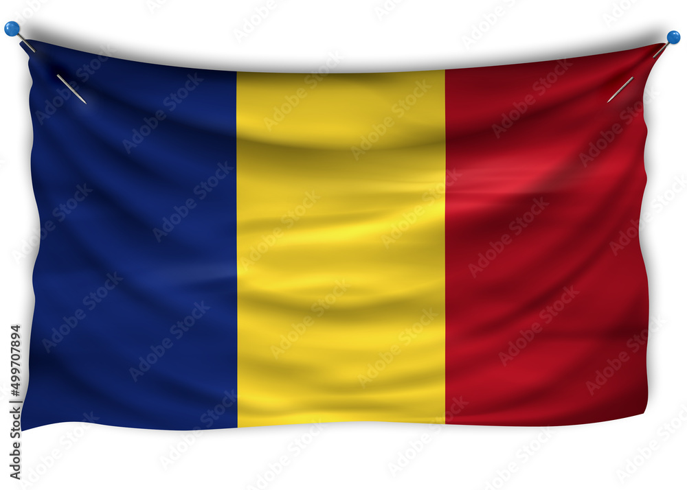 Official flag Romania. Patriotic symbol, banner, element, background ...