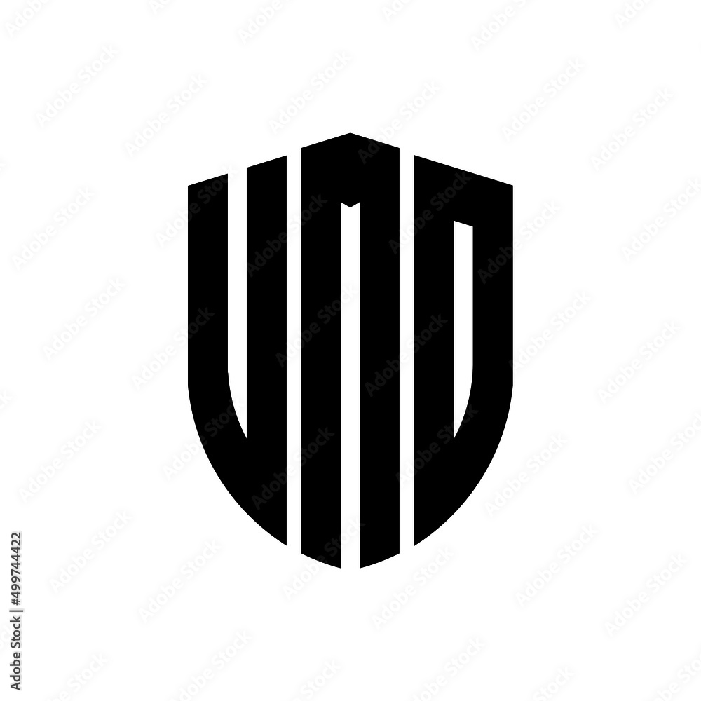 VMD letter logo design. VMD modern letter logo with black background ...