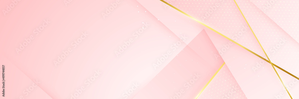 Modern light pink and gold abstract background. Abstract geometric ...