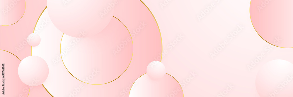 Modern light pink and gold abstract background. Abstract geometric ...