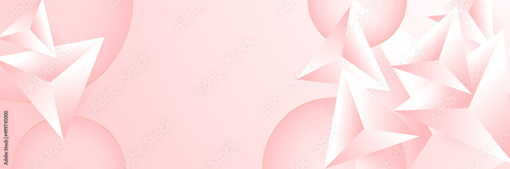 Modern light pink and gold abstract background. Abstract geometric ...