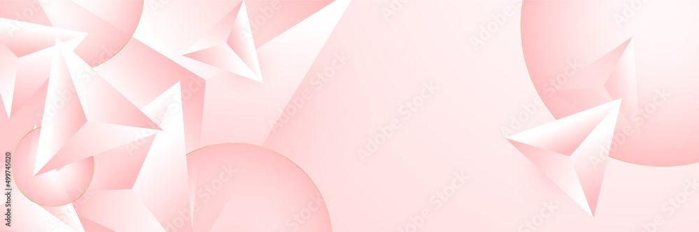 Modern light pink and gold abstract background. Abstract geometric ...
