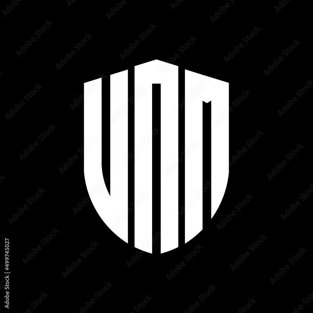 VNM letter logo design. VNM modern letter logo with black background ...