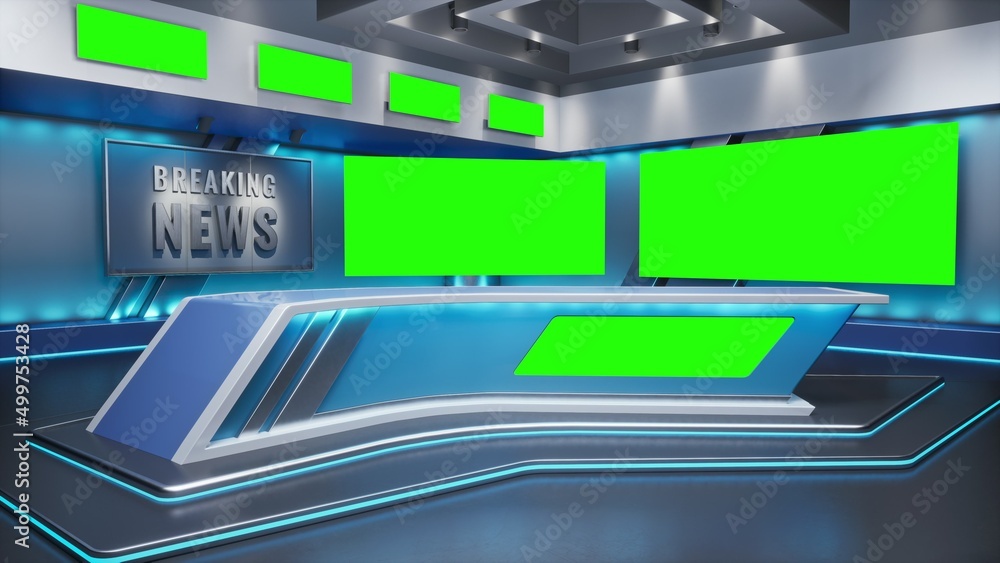 Tv Studio. Studio. News studio. Newsroom Background for News Broadcasts ...
