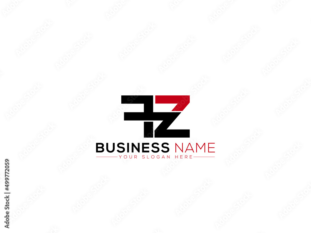 Abstract FZ Letter Logo Design, Creative Fz zf Logo Icon Design For Any Type of Business Stock ...