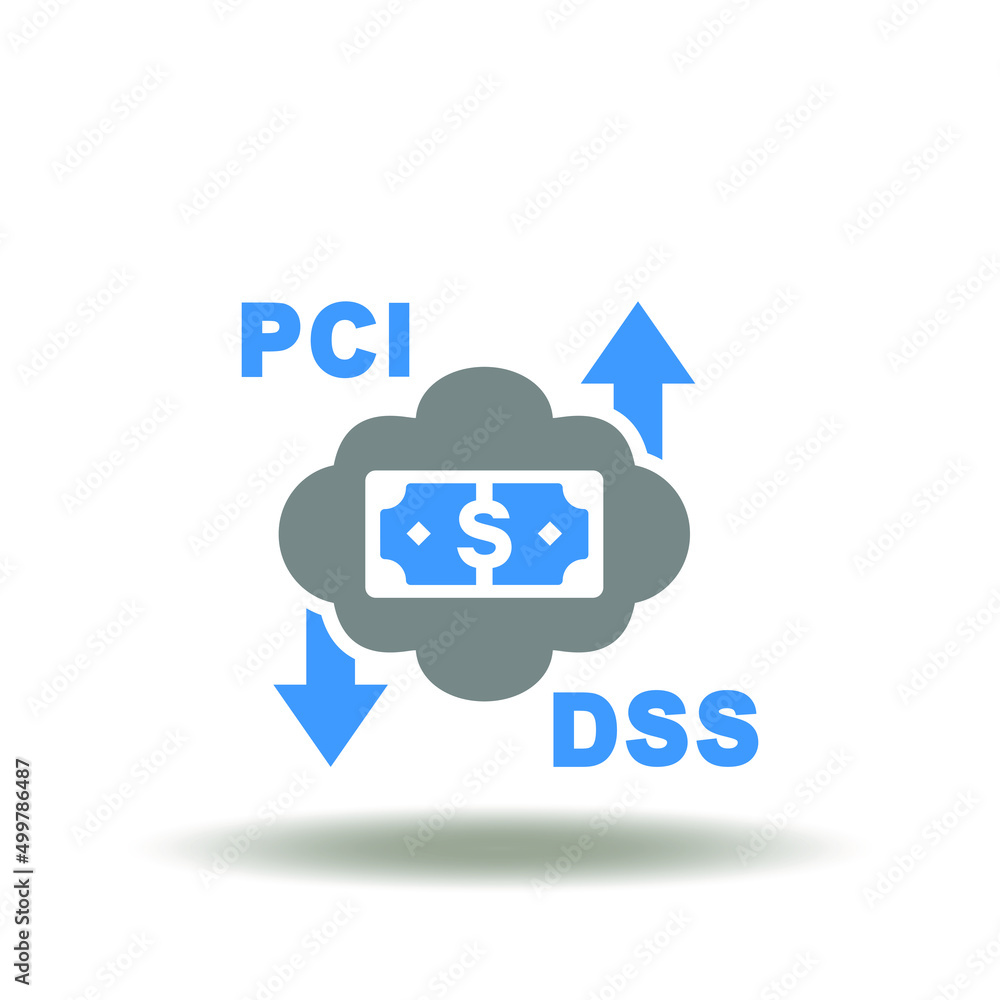 Vector illustration of cloud with dollar currency and arrows up down ...