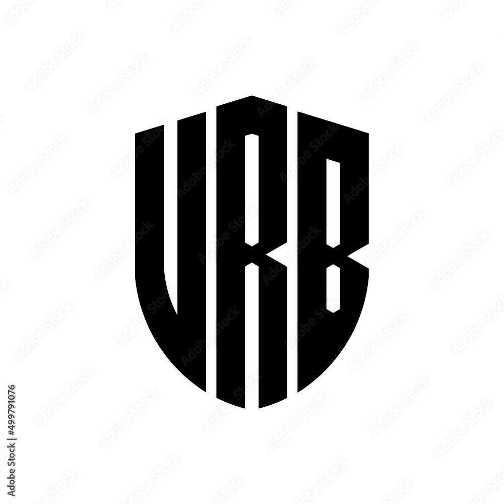WRB letter logo design. WRB modern letter logo with black background ...