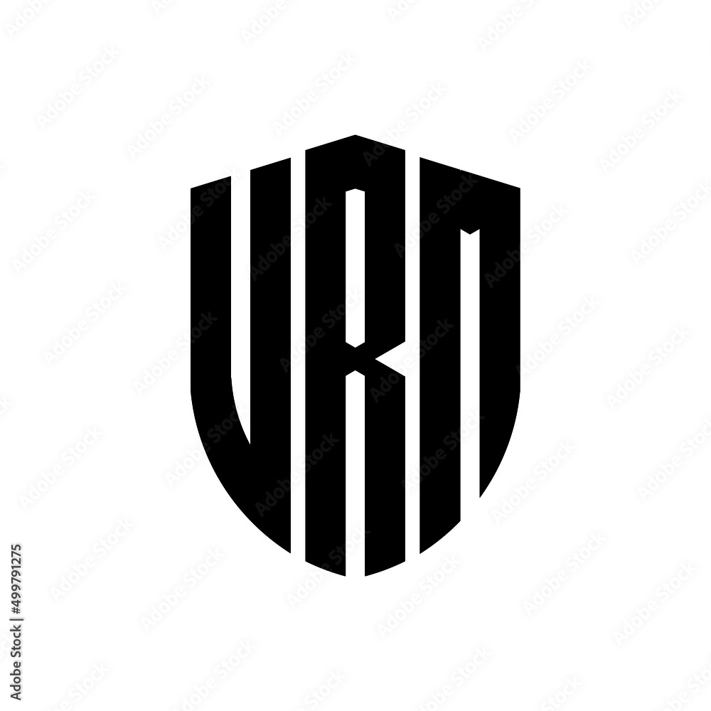VRM letter logo design. VRM modern letter logo with black background ...