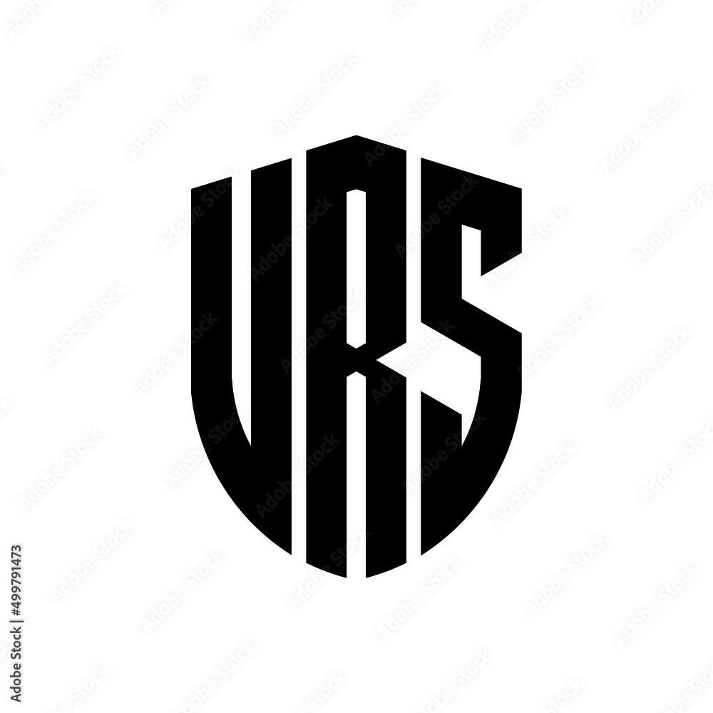 VRS letter logo design. VRS modern letter logo with black background ...