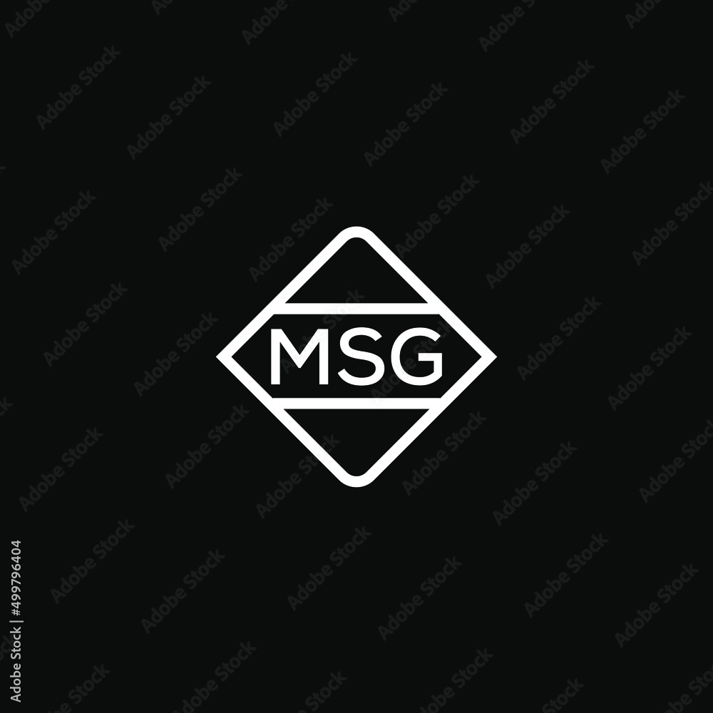 MSG letter design for logo and icon.MSG monogram logo.vector ...
