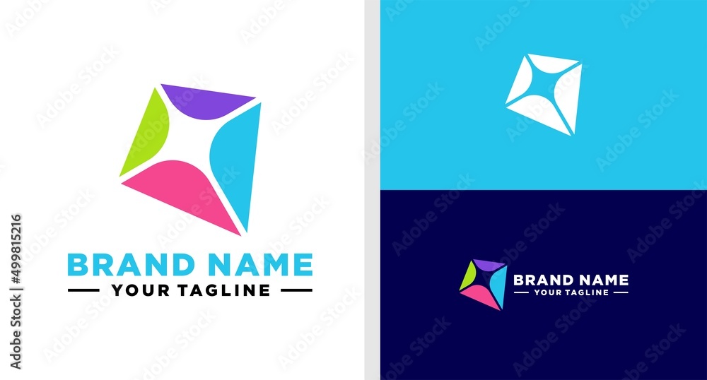 KITE LOGO CONNECTED NETWORK EDITABLE Stock Vector | Adobe Stock