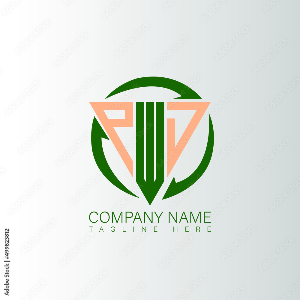 PWD letter logo design on white background.PWD creative initials letter ...