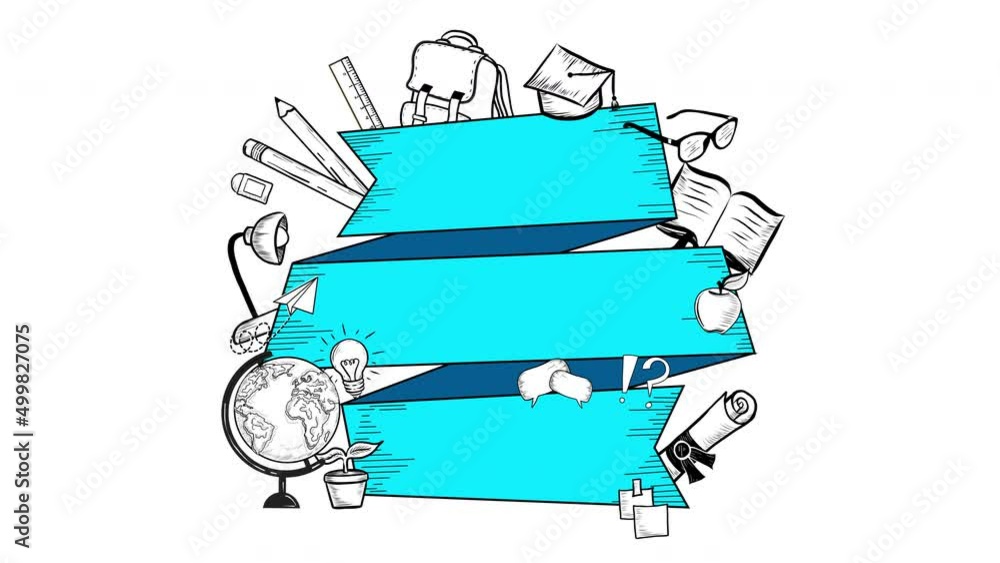 Animated Happy Teacher's Day Creative Banner Template. Animated Banner ...