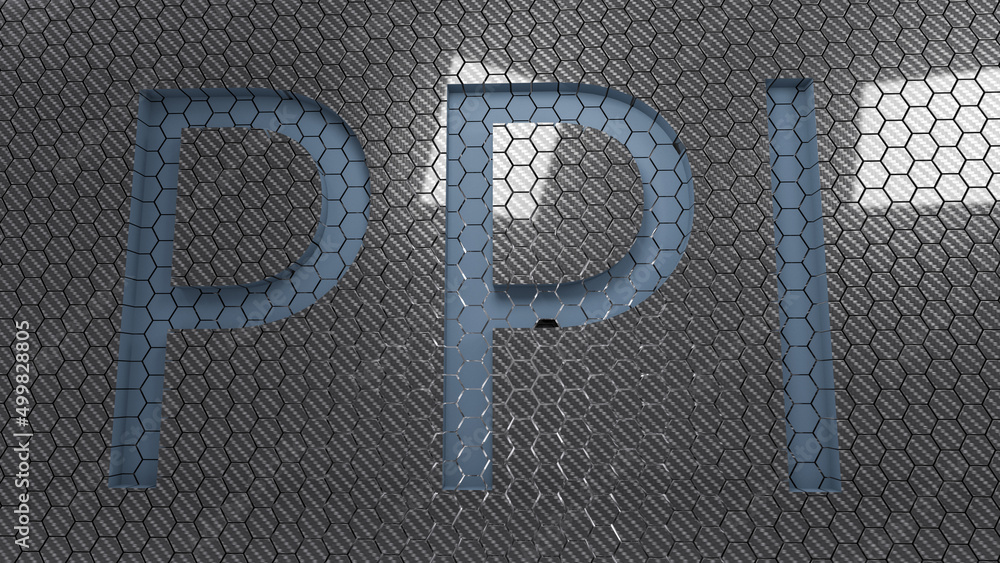 PPI - Pixels Per Inch acronym. Technology concept background. 3d ...