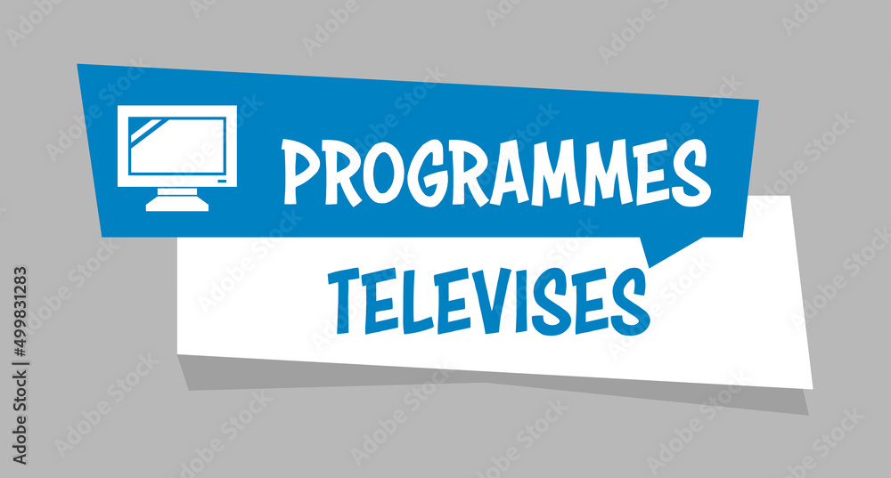 Logo programmes télévisés. Stock Vector | Adobe Stock