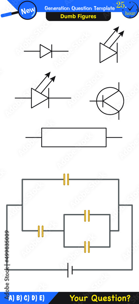 Physics, basic electric circuits, next generation question template ...
