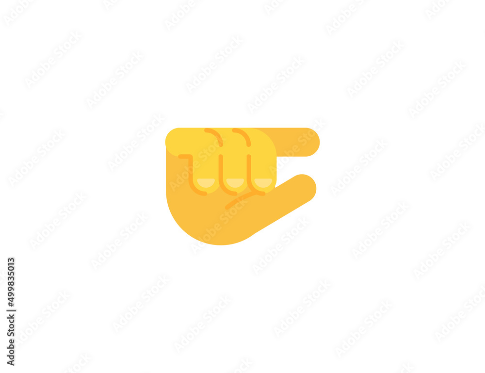 Pinching Hand Gesture Emoticon. Vector Pinching Hand Emoji Stock Vector ...