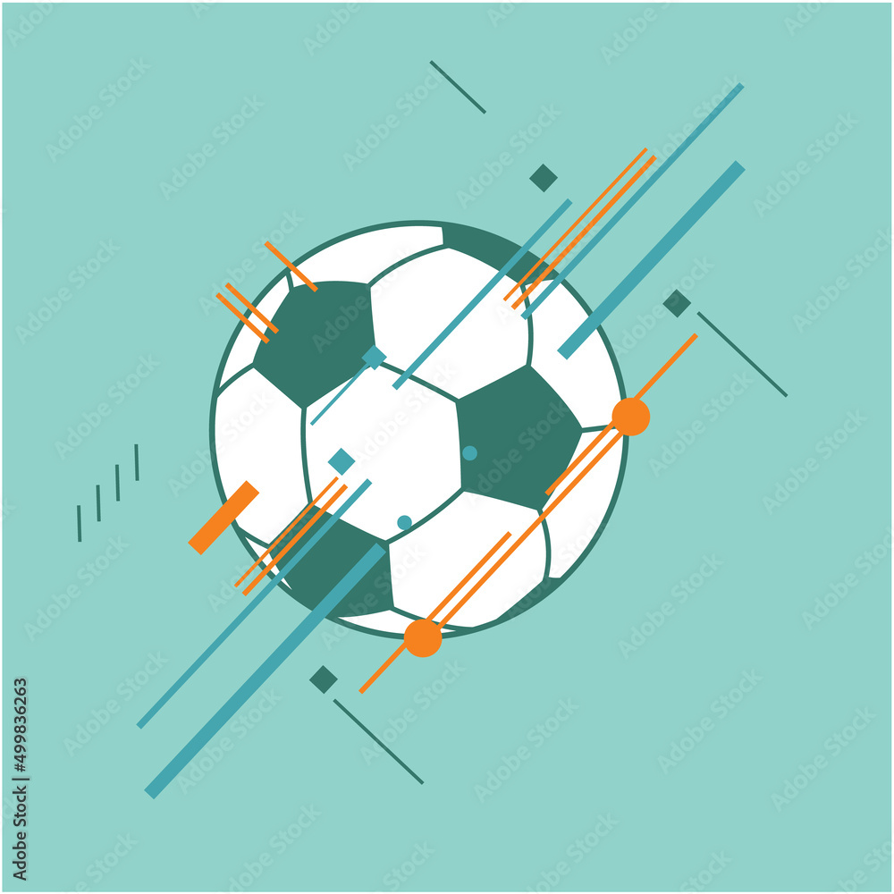 football logo design typography, designs for t-shirts, wall murals ...