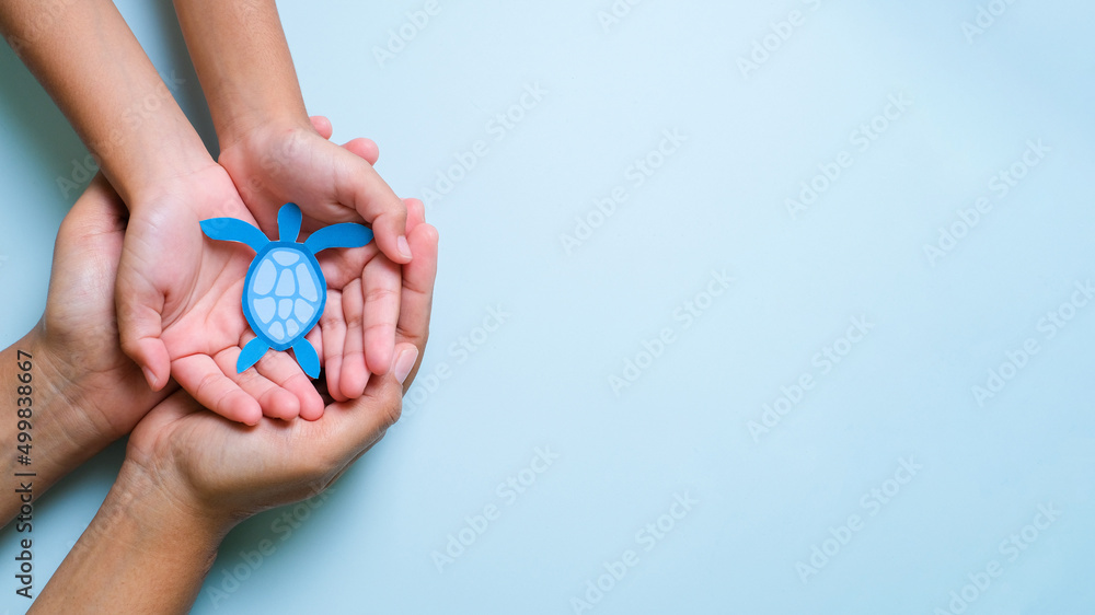 Hands holding earth globe, world environment day, world earth day ...