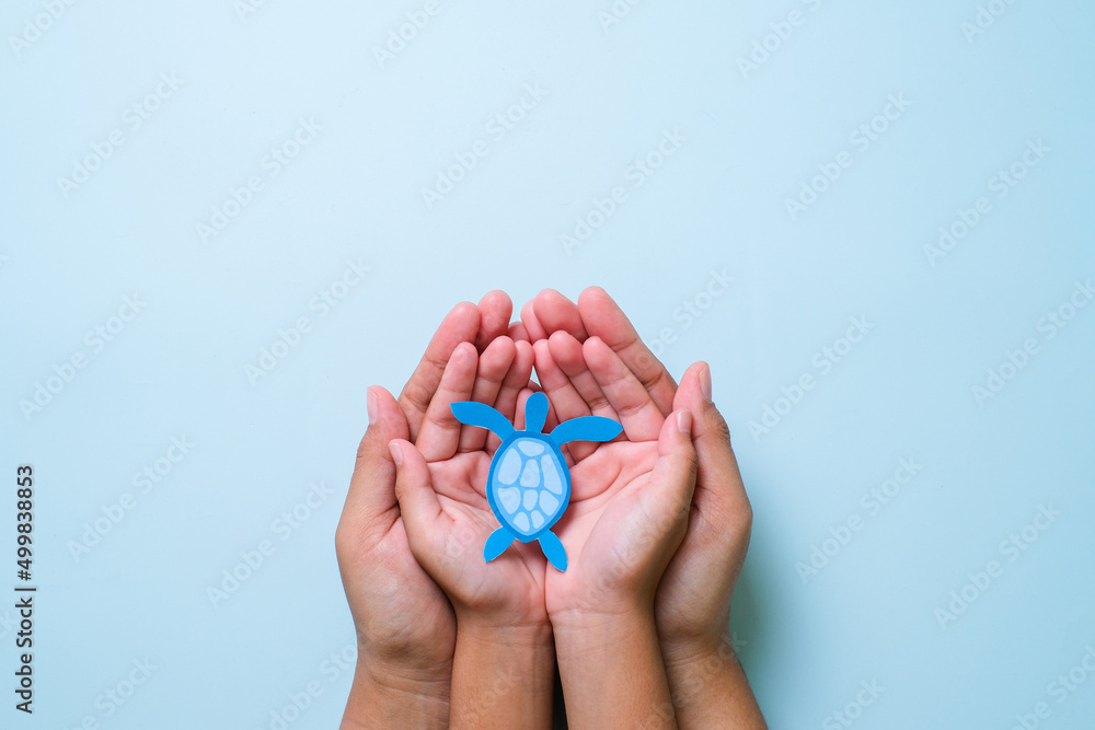 Hands holding earth globe, world environment day, world earth day ...