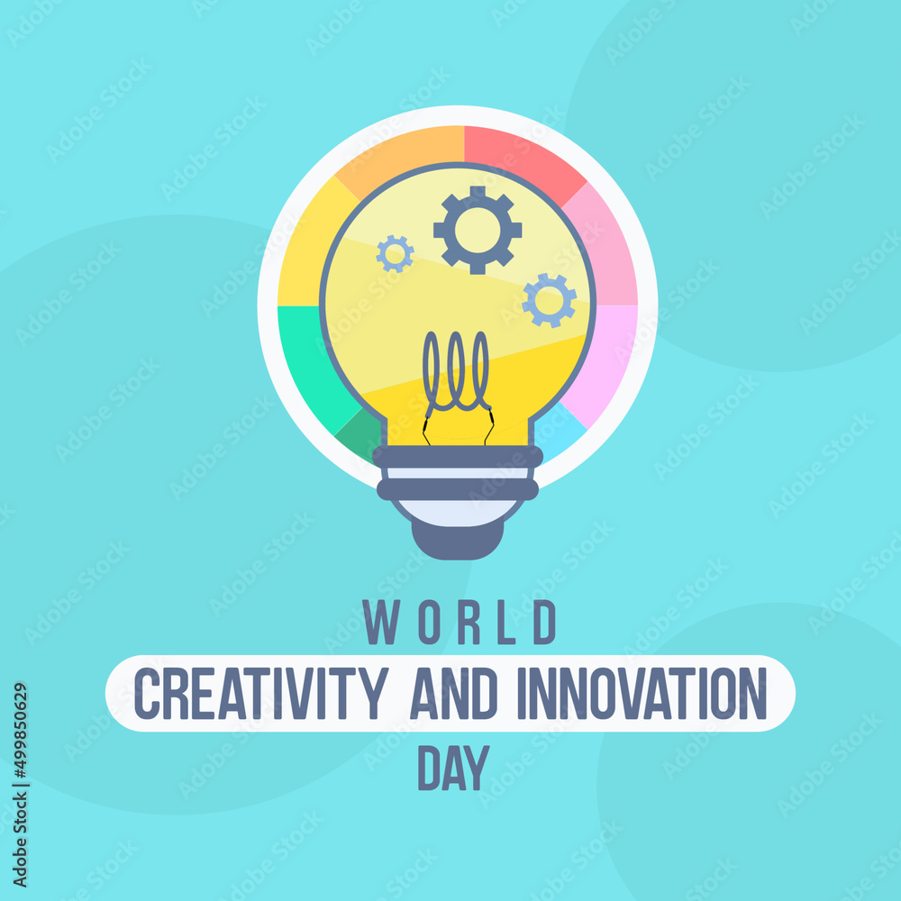World Creativity and Innovation Day poster background, observed on ...