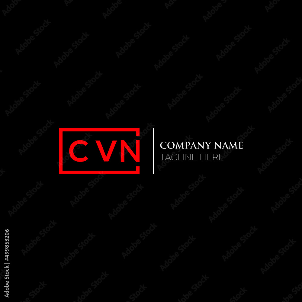 CVN logo monogram isolated on circle element design template, CVN ...