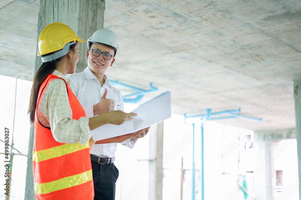 Worker Inspector is check house inspect audit problem point out advice ...