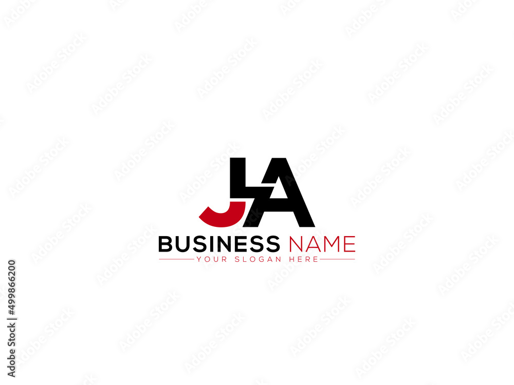 Alphabet JA Logo Icon, Creative Ja aj Logo Design For Your Colorful ...