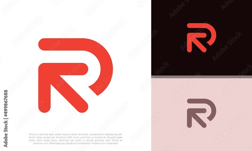 Initials R logo design. Initial Letter Logo. Stock Vector | Adobe Stock
