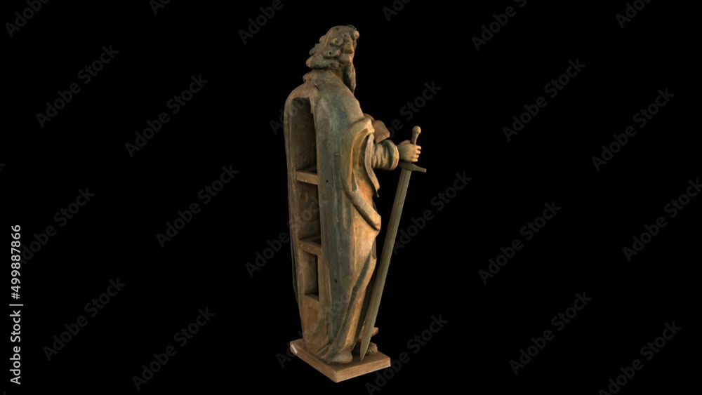 Saint Paul the Apostle - rotation loop- 3D animation Original 3D model ...