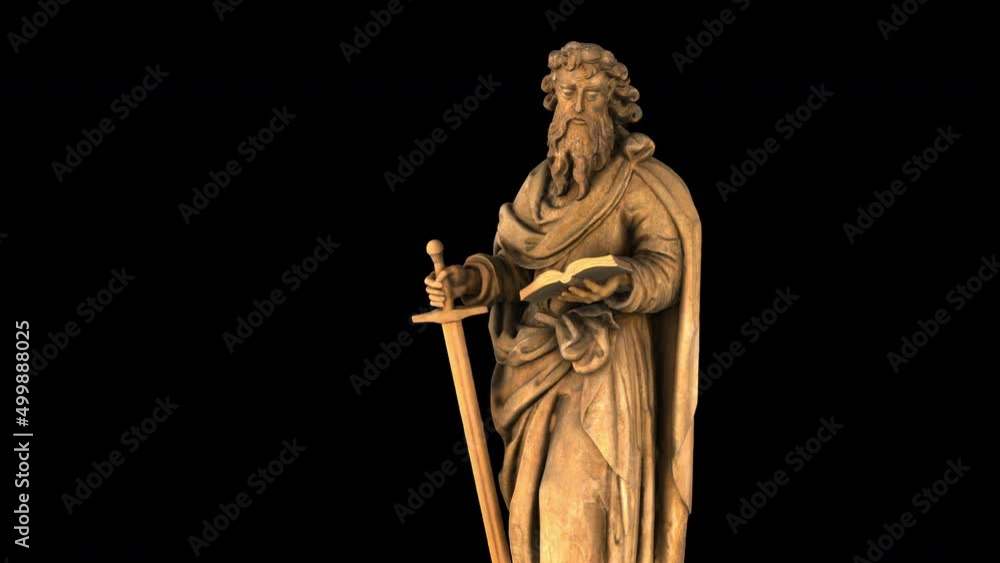 Saint Paul the Apostle - rotation zoom-in Dx - 3D animation Original 3D ...