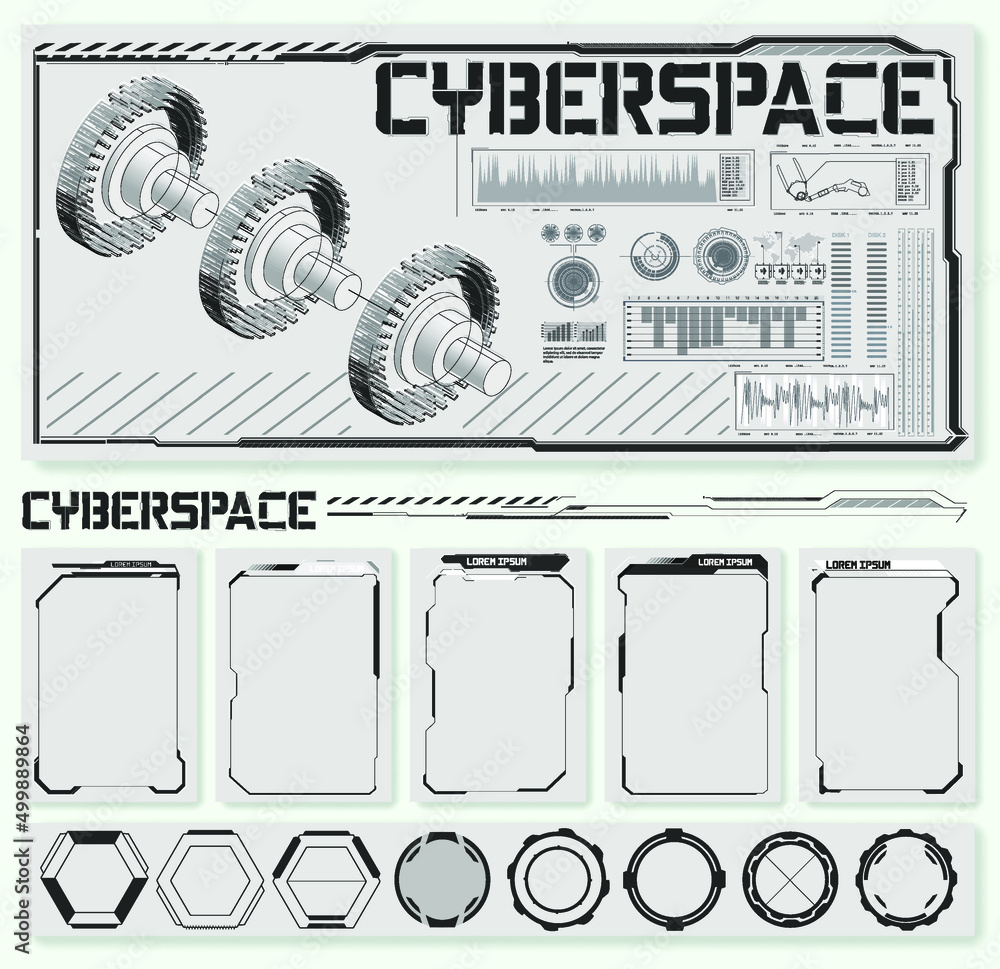 technology screen. Big collection HUD, GUI elements for VR, UI design ... technology screen. Big collection HUD, GUI elements for VR, UI design ...