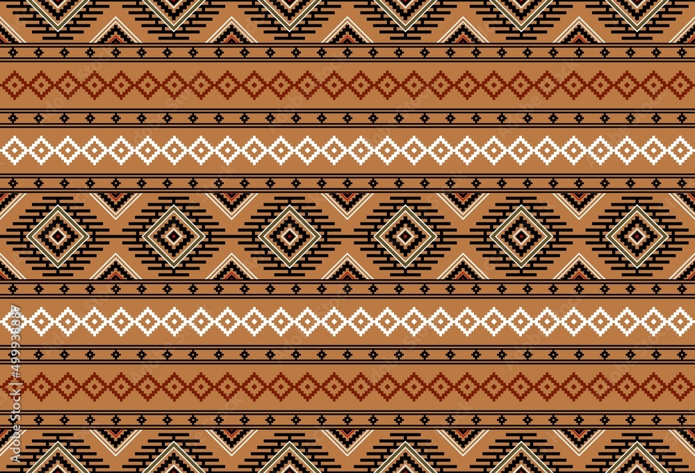 Geometric ethnic oriental seamless pattern traditional Design for ...