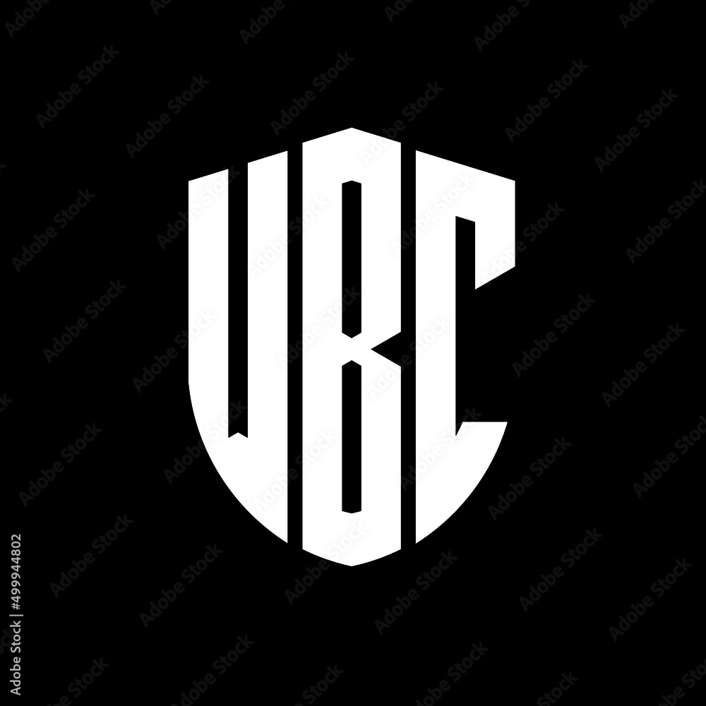 Vecteur Stock WBC letter logo design. WBC modern letter logo with black ...