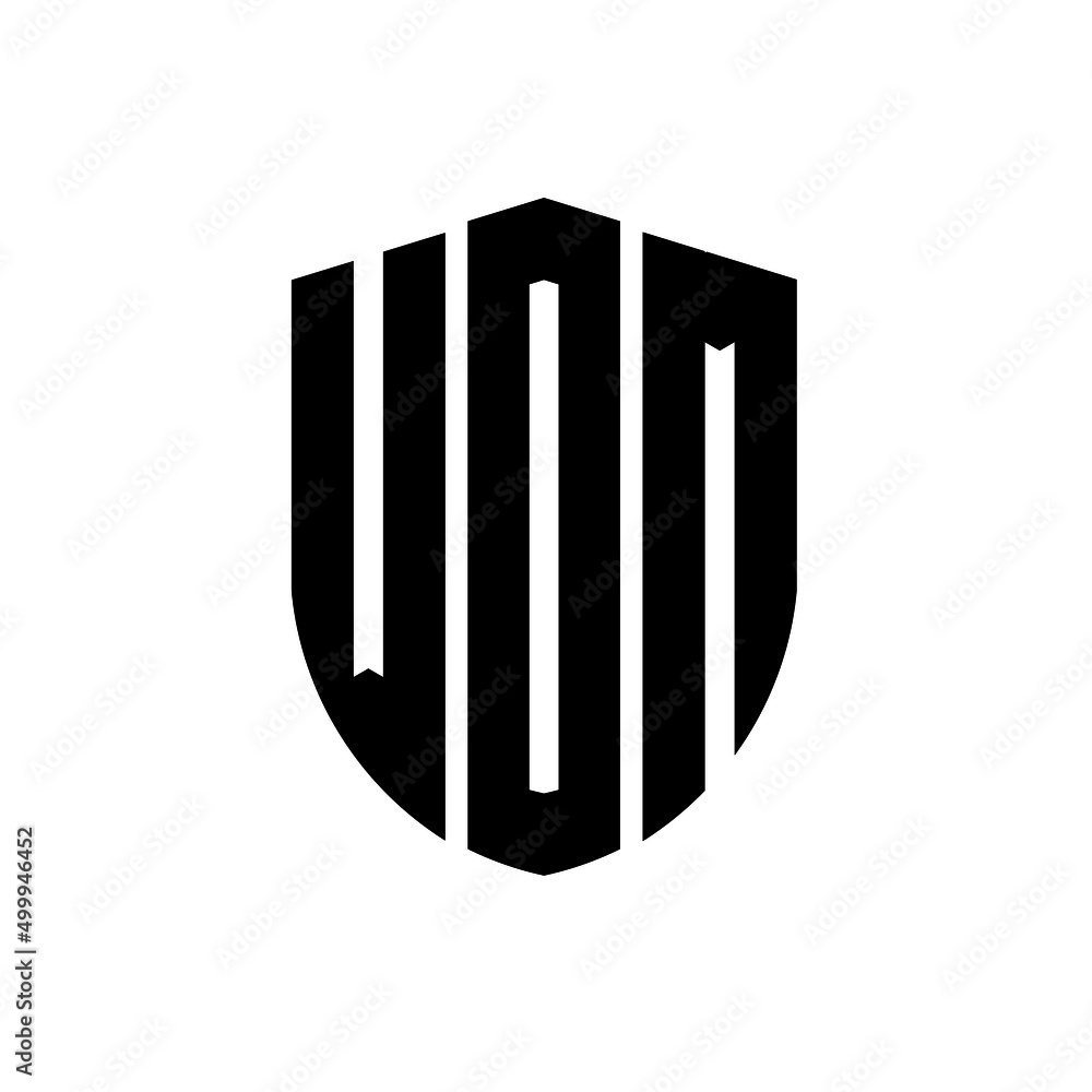 WDM letter logo design. WDM modern letter logo with black background ...